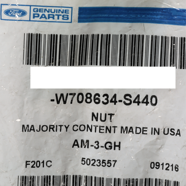 2007-2020 Ford Bumper Face Bar Mount Nut -W708634-S440 | QuirkParts