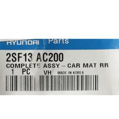 Hyundai - 2SF13-AC200 - Floor Mats, All Weather, Rear - 2007-2015 ...