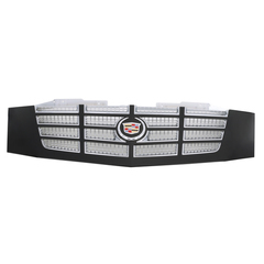 2007-2014 Cadillac Black Front Grille with Crest and Wreath Emblem ...