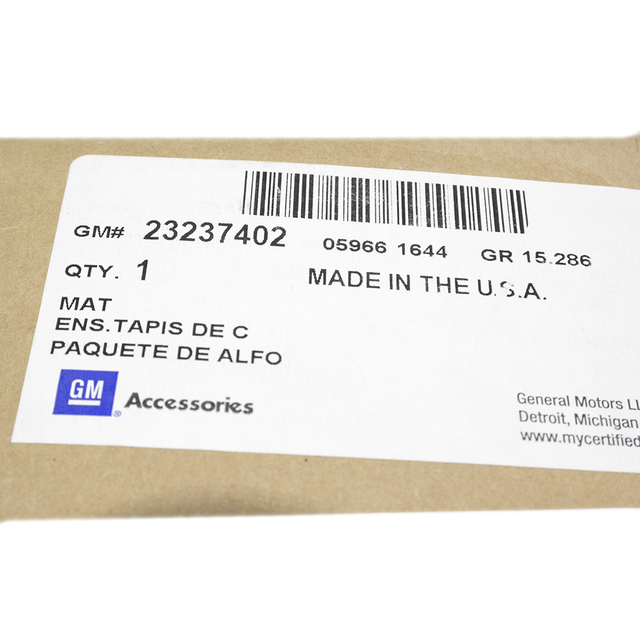 2015-2019 GM Floor Liners, All-Weather, Rear 23237402 | QuirkParts