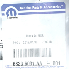 2007-2018 Mopar Egr Cooler Gasket 68206031AA | QuirkParts