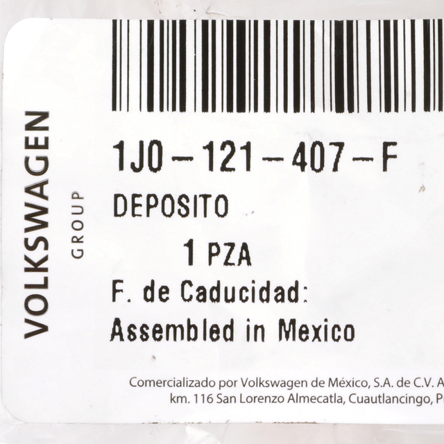 1J0-121-407-F - OEM NEW 2008-2010 Volkswagen Beetle Golf Jetta Coolant ...