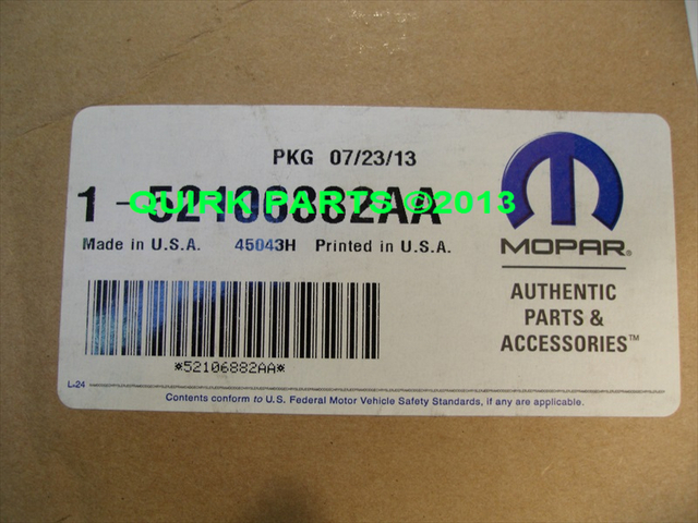 2003-2018 Mopar Wheel Cover 52106882AB | QuirkParts