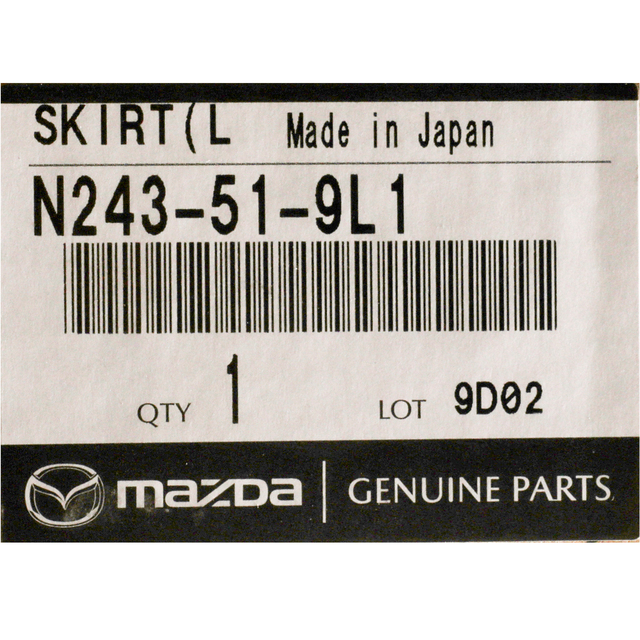 N243-51-9L1 - OEM NEW 16-19 Mazda MX5 Miata Deflector Front Air Dam ...