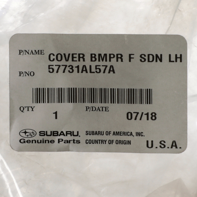 2018-2019 Subaru Legacy OEM NEW 2018-2019 Subaru Legacy Fog Light Cover ...