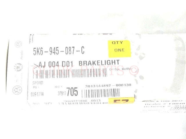 2010-2014 Volkswagen GTI OEM NEW 2010-2014 VW Volkswagen GTI Brakelight ...