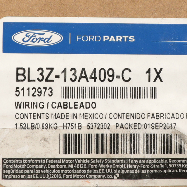 2010-2014 Ford F-150 Wire Harness BL3Z-13A409-C | QuirkParts