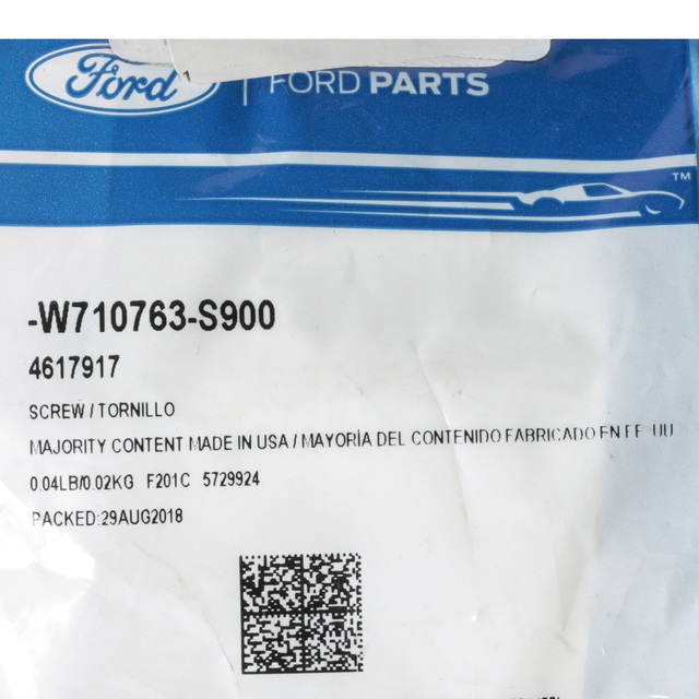 2007-2017 Ford Lower Cover Screw -W710763-S900 | QuirkParts