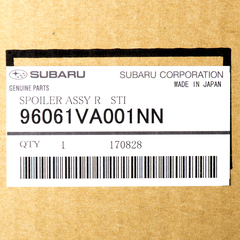 OEM NEW 2015-2020 Subaru WRX STI Rear Spoiler Assembly 96061VA001NN ...