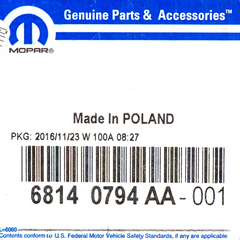 2012-2019 Fiat 500 Folding Top Side Drive Assembly, Right 68316377AA ...