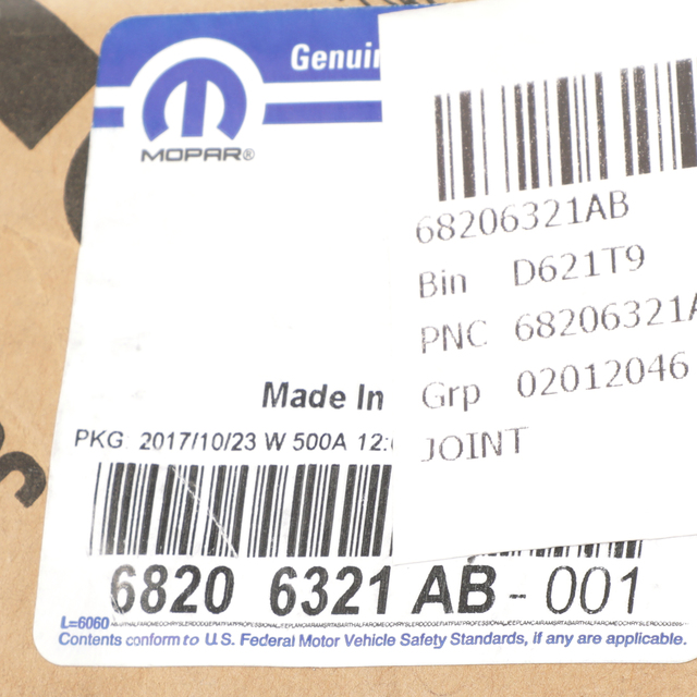 2013-2018 Ram U-Joint Kit 68206321AC | Mopar OEM Parts Outlet