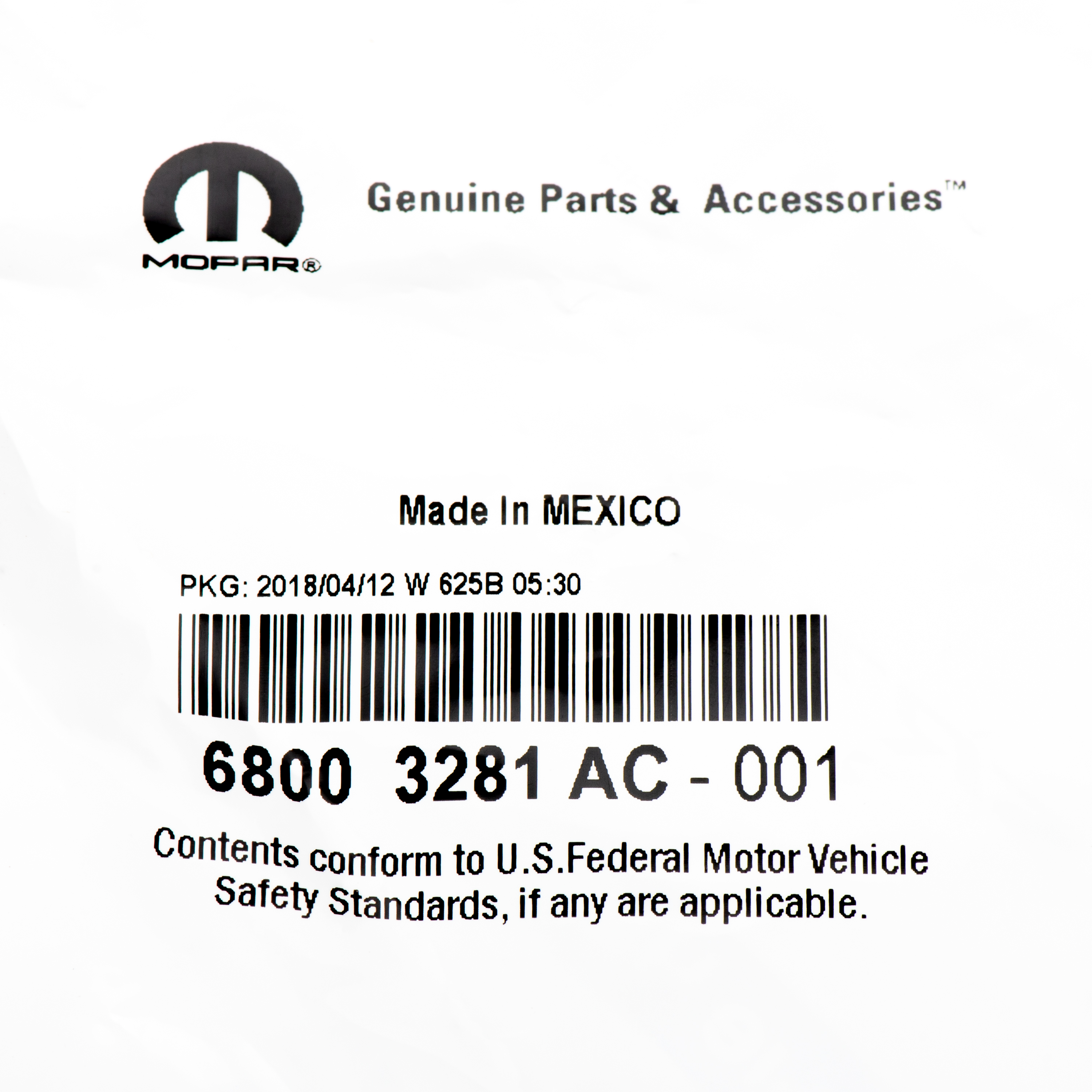 2007-2018 Jeep Wheel Speed Sensor Kit 68003281AF | Mopar OEM Parts Outlet