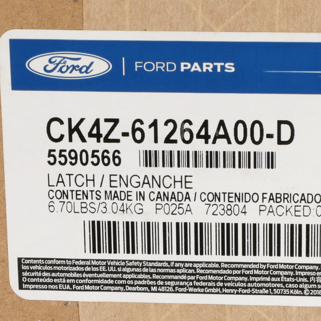 2015-2019 Ford OEM NEW 15-2019 Ford Transit 150 250 350 HD Right Latch ...