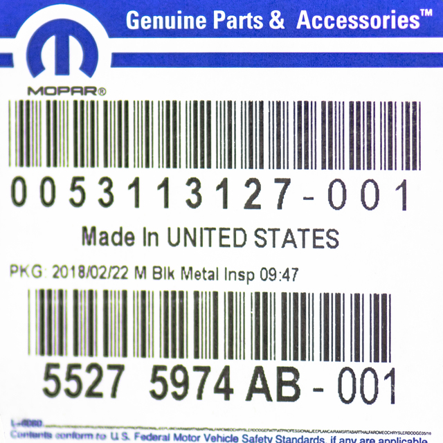 55275974AB - Tailgate Cover - 2002-2024 Mopar | Mopar OEM Parts Outlet