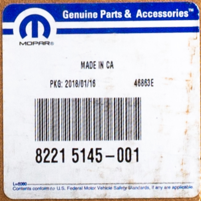 2018-2025 Jeep Wrangler OEM NEW 2019-20 Mopar Jeep Wrangler Unlimited ...