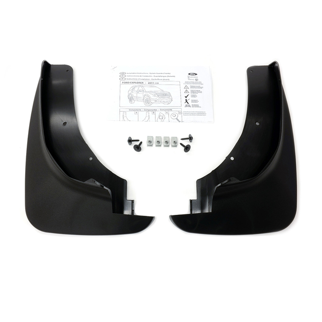 2011-2019 Ford 2011-2016 Ford Explorer Front Black Splash Guards Mud ...