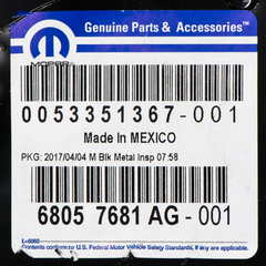 2009-2020 Dodge Journey Radiator Cross-Member 68057681AG | QuirkParts