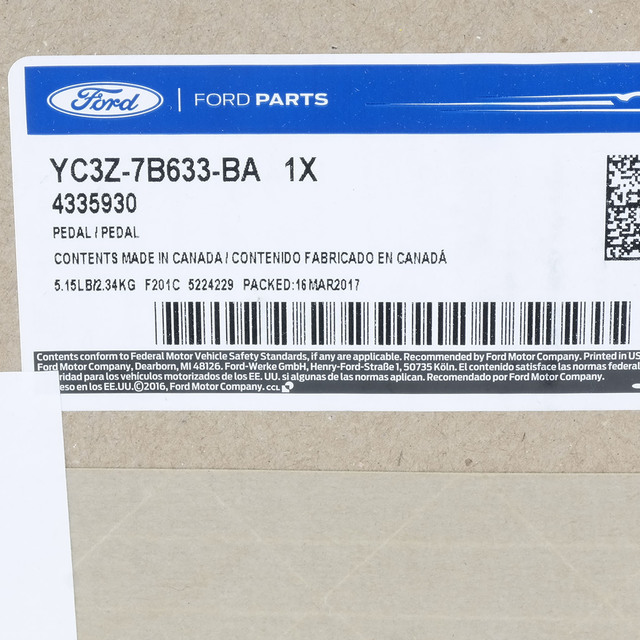 OEM NEW Ford Pedal - Clutch YC3Z-7B633-BA YC3Z-7B633-BA | Ford OEM ...