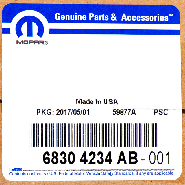 2017-2023 Dodge Charger Fender Decal 68304234AB | QuirkParts