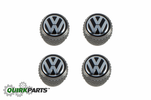 2022-2023 Volkswagen Valve Stem Caps - Brass - VW Logo (New Logo) 000 ...