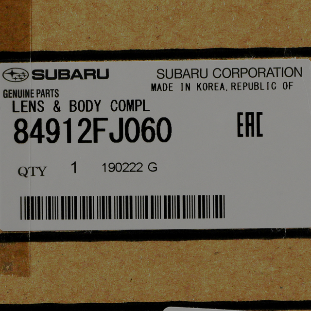 2012-2017 Subaru OEM NEW 12-17 Subaru Impreza XV Crosstrek Lens Body ...