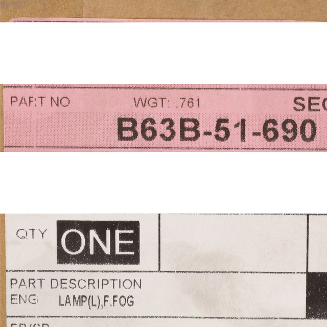 B63B-51-690A - Fog Lamp Assembly - 2017-2022 Mazda | Mazda OEM Parts Outlet