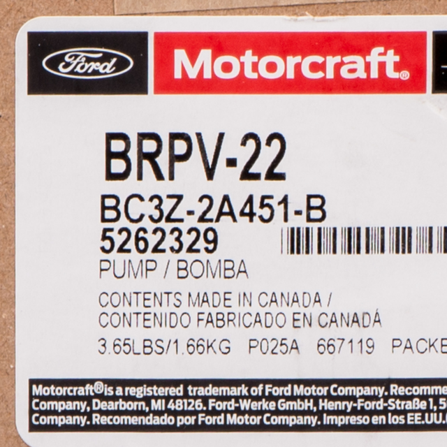 2011-2016 Ford Vacuum Pump BC3Z-2A451-B | QuirkParts