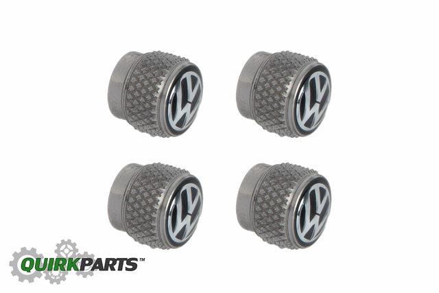 2022-2023 Volkswagen Valve Stem Caps - Brass - VW Logo (New Logo) 000 ...