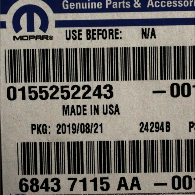 2019-2023 Jeep Cherokee OEM NEW 2019-2020 Mopar Jeep Cherokee 2.0L 3.2L ...