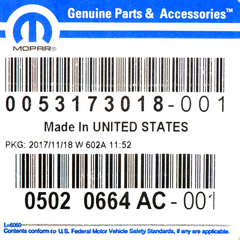 2008-2020 Mopar OEM NEW Mopar 08-20 Dodge Chrysler Caravan SXT B Pillar ...