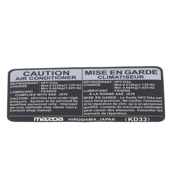 2013-2020 Mazda OEM NEW 2013-2019 Mazda 6 CX-5 3 AC System Information ...