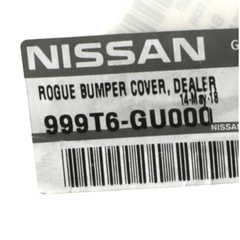 2008-2015 Nissan 2008-2013 Nissan Rogue Black Rear Bumper Scratch ...