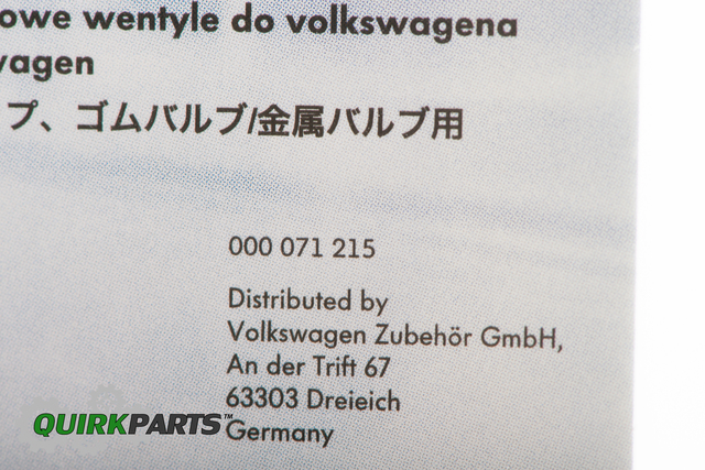 2022-2023 Volkswagen Valve Stem Caps - Brass - VW Logo (New Logo) 000 ...