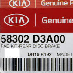 2016-2022 Kia Sportage Brake Pads Rear 58302 D3A00 | QuirkParts