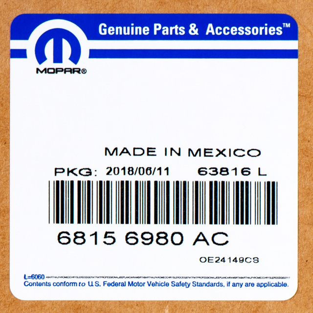 2012-2020 Mopar Suspension Strut 68156980AC | QuirkParts