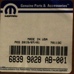 2019-2022 Jeep Cherokee OEM NEW 19-20 Mopar Jeep Cherokee Altitude Air ...