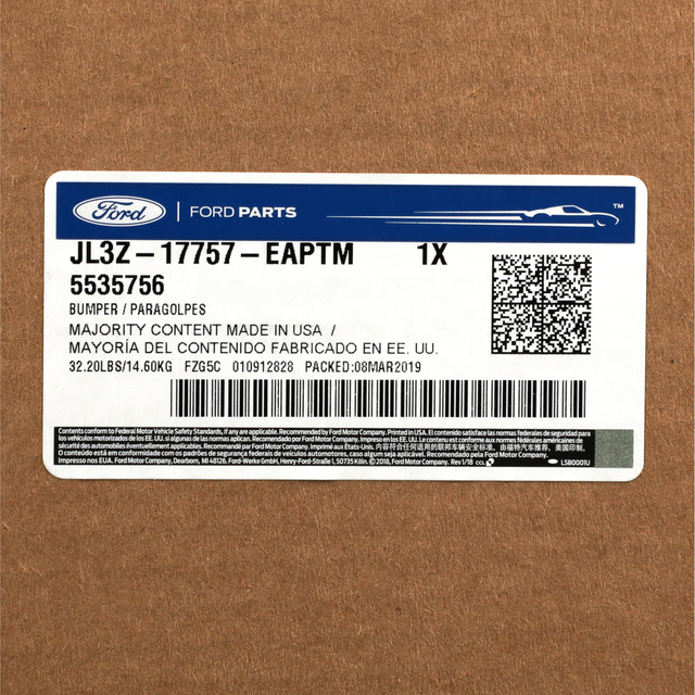 2018-2020 Ford F-150 Bumper Face Bar JL3Z-17757-EAPTM | QuirkParts