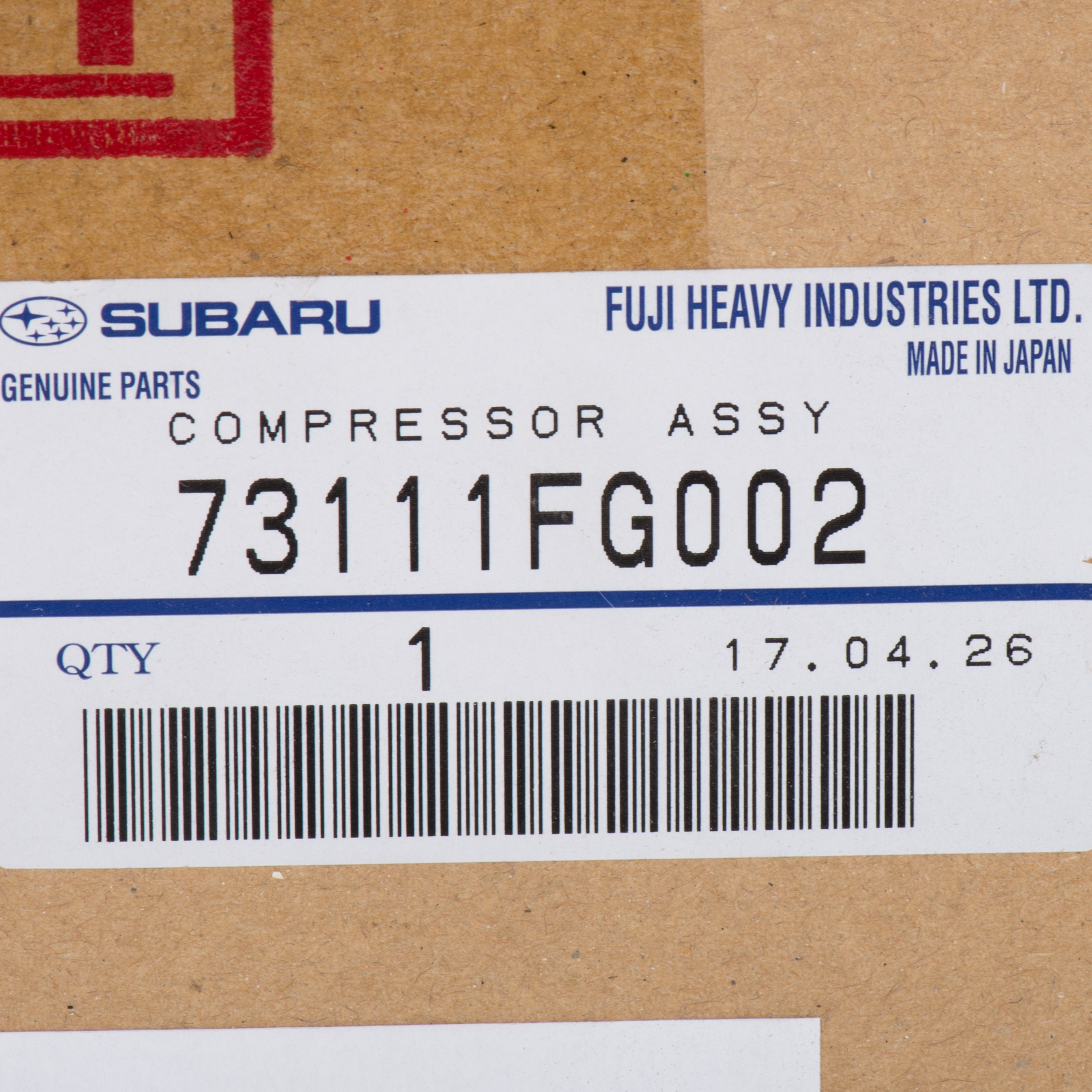 2008-2020 Subaru Compressor 73111FG002 | QuirkParts