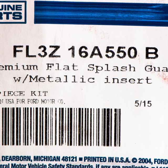 2015-2020 Ford F-150 2015 Ford F-150 Rear Mud Flaps Splash Guards Black ...