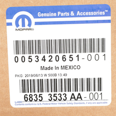 68202187AA - Fog Light Kit - 2012-2024 Mopar | Mopar OEM Parts Outlet