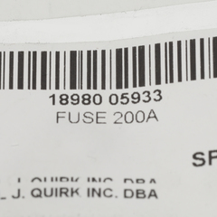 Fuse 200A 18980-05933 | QuirkParts