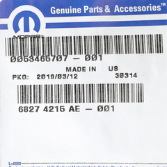 2019-2022 Ram 1500 OEM NEW 2019-2020 Mopar Ram 1500 License Plate ...