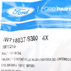 2017-2025 Ford Radiator Support Splash Shield Rivet -W718037-S300 ...