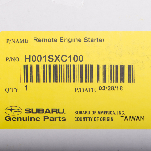 H001SXC100 - OEM NEW 2019-2020 Subaru Ascent Remote Engine Start- Key ...
