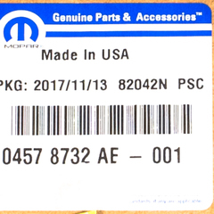 2009-2014 Mopar Axle Half Shaft, Right 4578732AE | QuirkParts