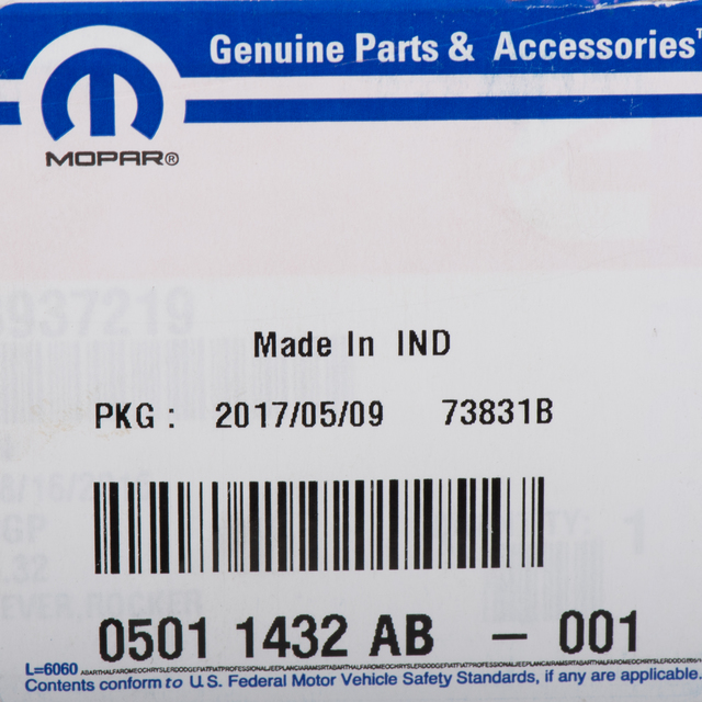 2001-2018 Mopar Exhaust Rocker Arm 5011432AB | QuirkParts