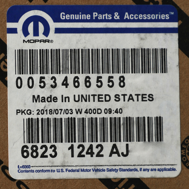 2015-2020 Ram OEM NEW 2014-2019 Mopar Ram 1500 2500 Outside Rear-View ...