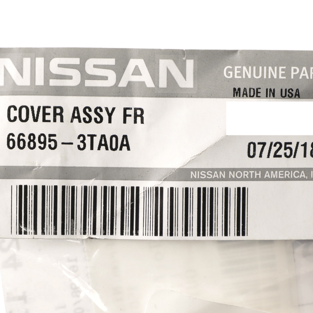 2013-2015 Nissan Altima Cover 66895-3TA0A | QuirkParts