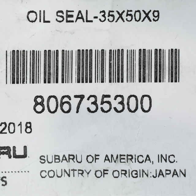 806735300 - Genuine Subaru OEM 35MM Front Left Side Inner Axel Seal ...