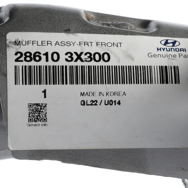 Hyundai - 28610-3X300 - Front Pipe - 2011-2017 Hyundai | OEM Hyundai ...